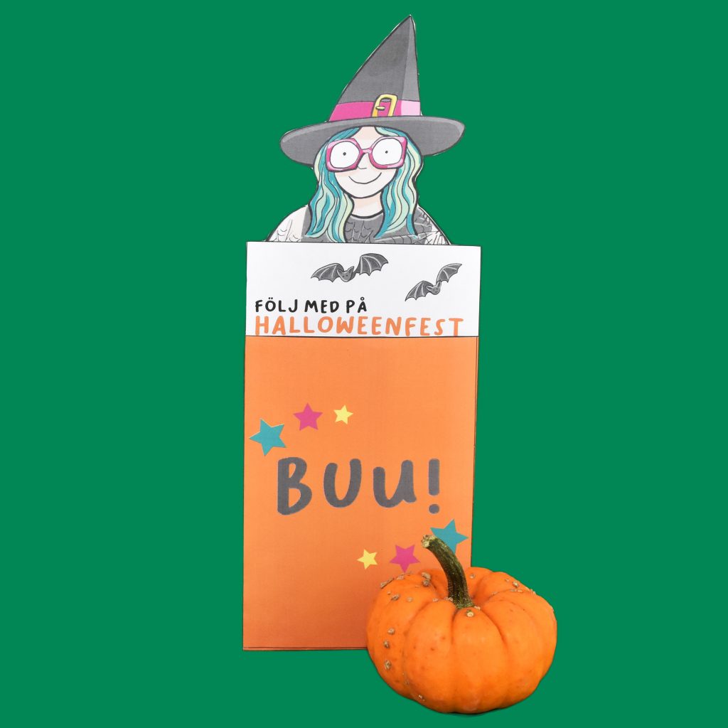 Inbjudningskort till Halloweenfest - Den goda fen